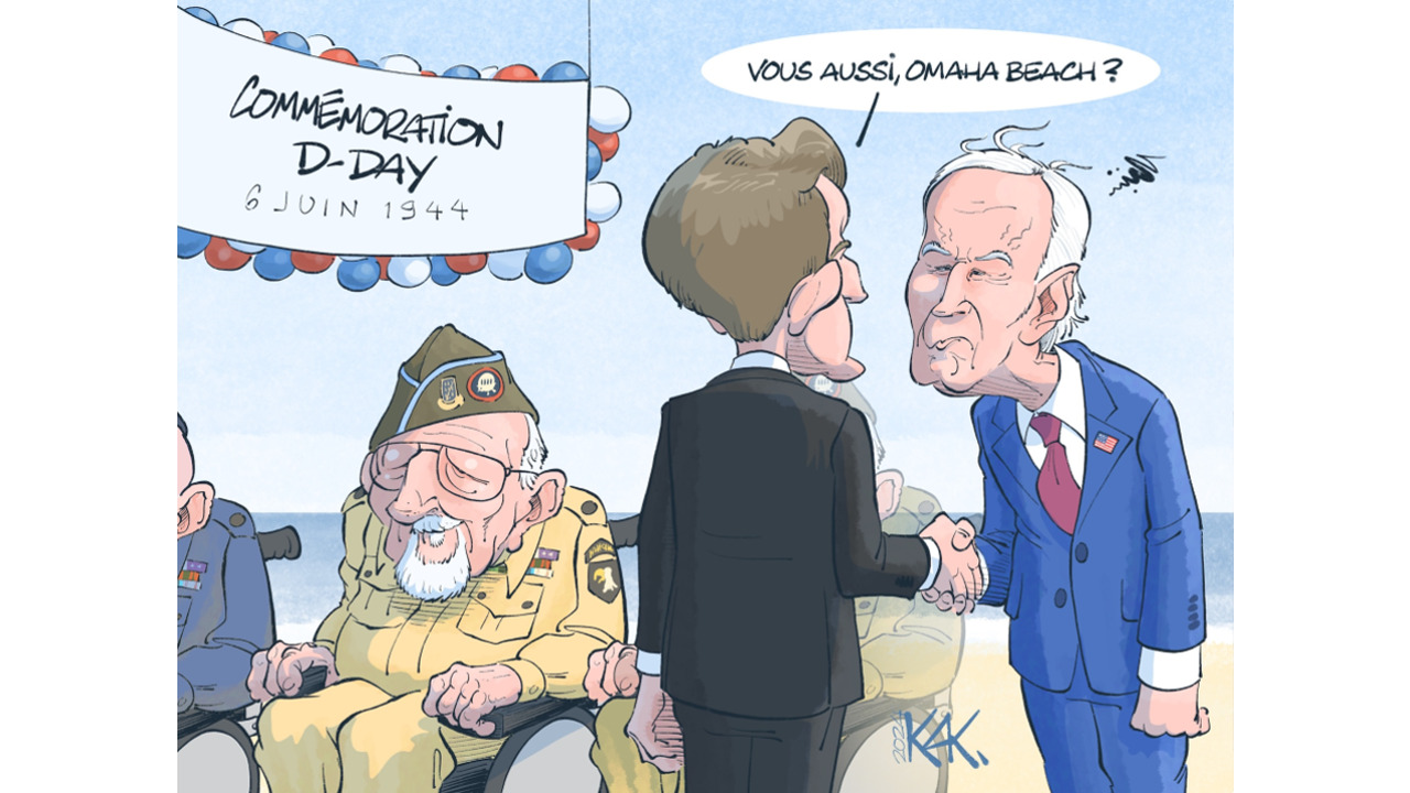 L'actu en dessin : 80 ans après le débarquement en Normandie, une alliance toujours d'actualité